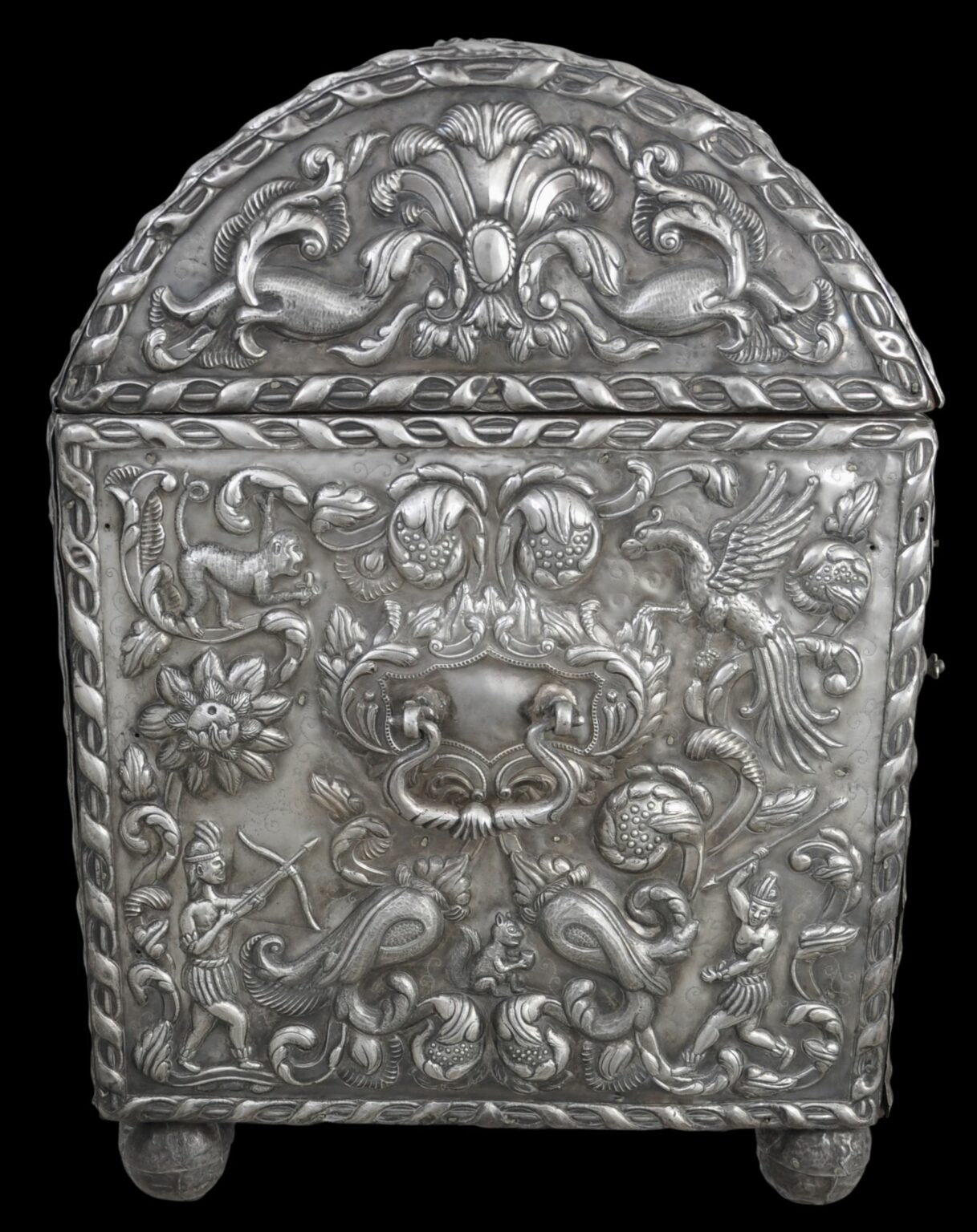 Massive, Spanish Colonial Silver-Clad Chest from the Viceroyalty of ...